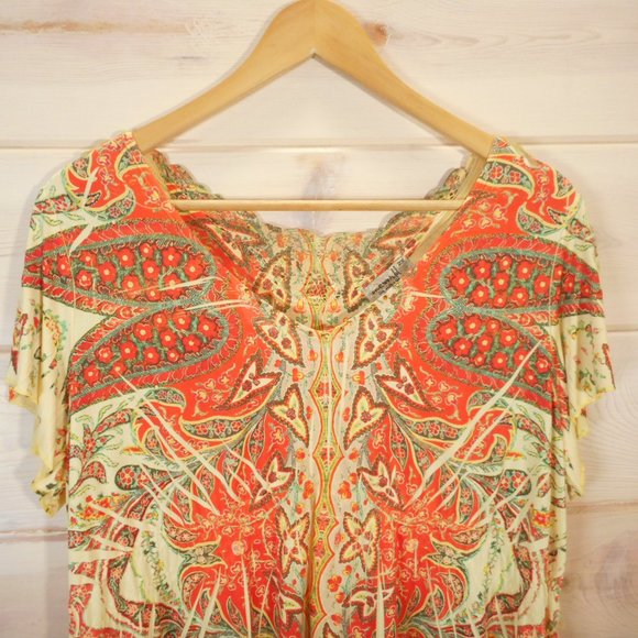 ONE WORLD | Tops | One World Womens Plus 2x Vneck Blouse Lace Trim Top ...